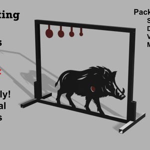 Hog Shooting Target DXF & Blueprints - Etsy