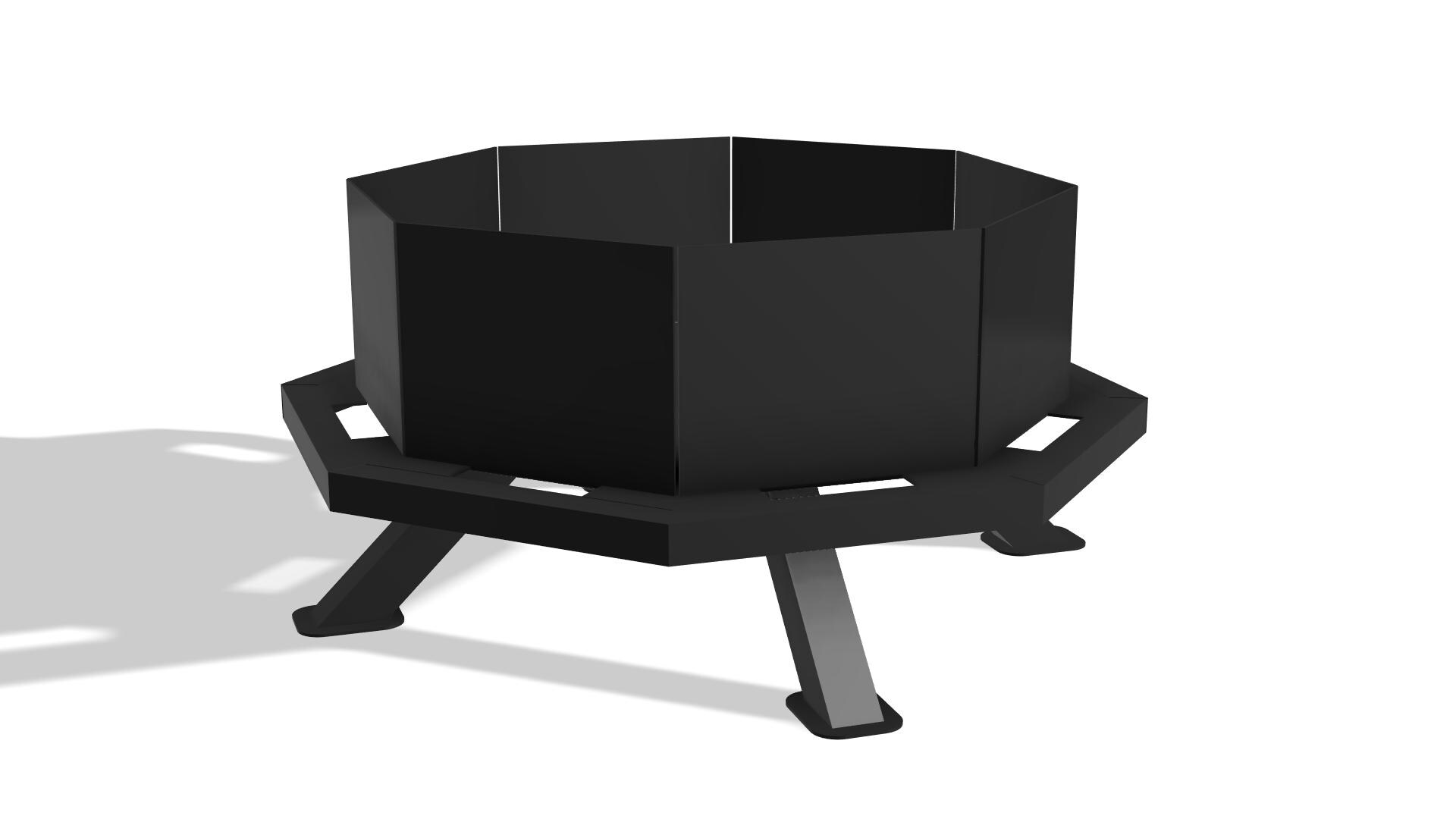 Octagon Fire Pit With Ring DXF & Blueprints - Etsy
