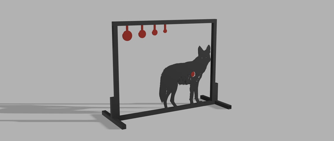 Coyote Shooting Target DXF & Blueprints - Etsy