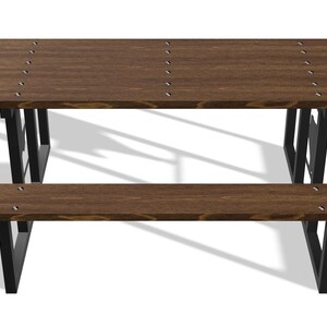 Texas Picnic Table DXF & Blueprints - Etsy