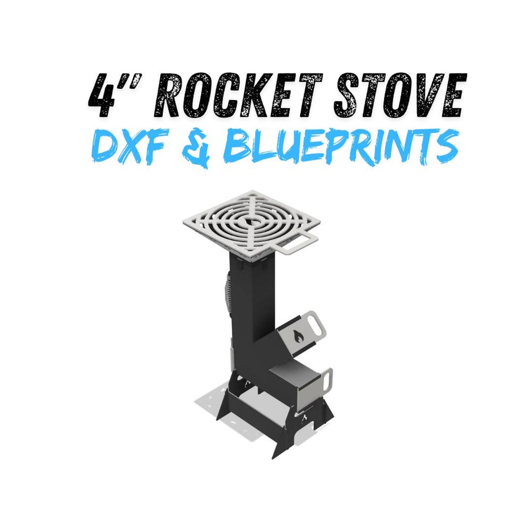 4" Rocket Stove DXF & Blueprints - Etsy