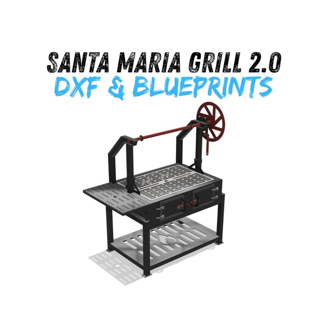 Santa Maria Grill 2.0 DXF & Blueprints - Etsy
