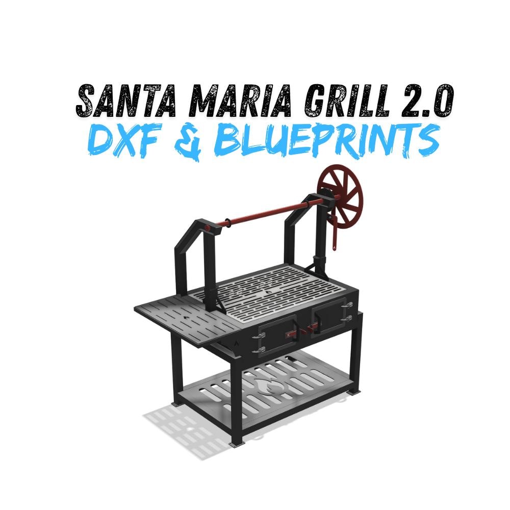 Santa Maria Grill 2.0 DXF & Blueprints - Etsy
