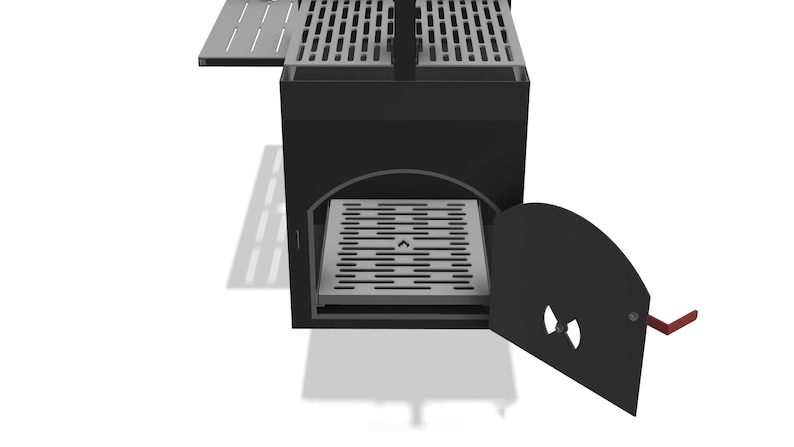 Smoker With Santa Maria Grill DXF & Blueprints - Etsy
