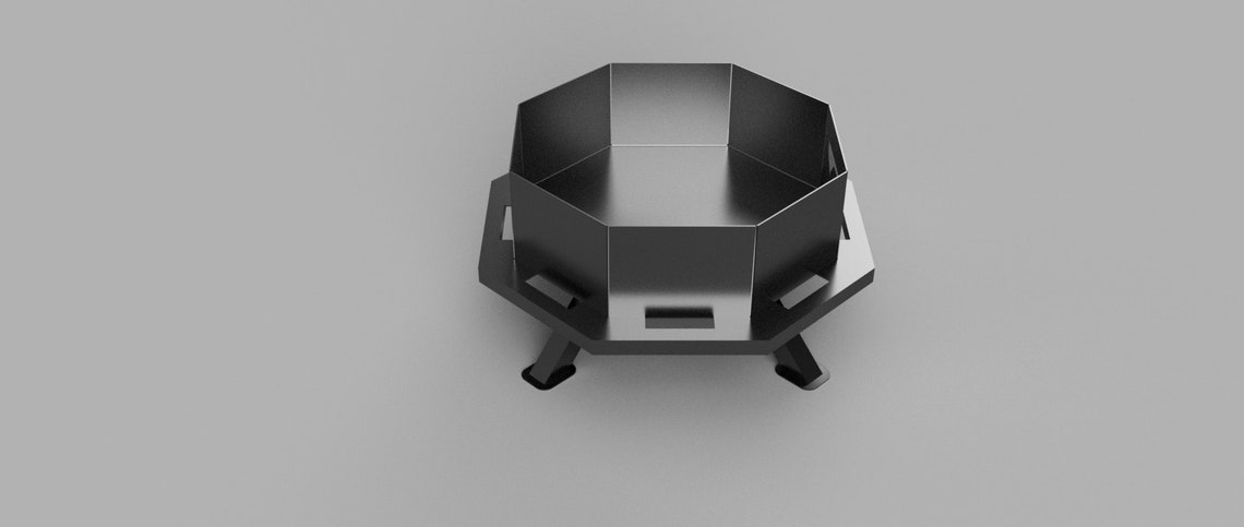 Octagon Fire Pit With Ring DXF & Blueprints - Etsy