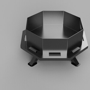 Octagon Fire Pit With Ring DXF & Blueprints - Etsy