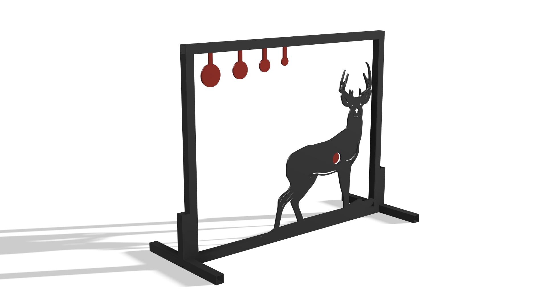 Deer Shooting Target DXF & Blueprints - Etsy