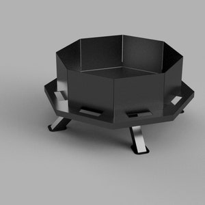 Octagon Fire Pit With Ring DXF & Blueprints - Etsy