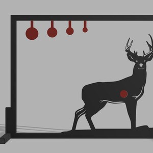 Deer Shooting Target DXF & Blueprints - Etsy
