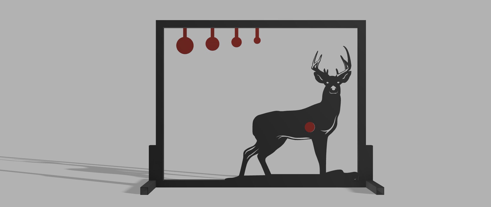 Deer Shooting Target DXF & Blueprints - Etsy