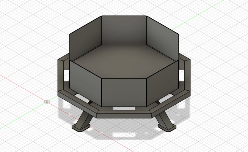 Octagon Fire Pit With Ring DXF & Blueprints - Etsy