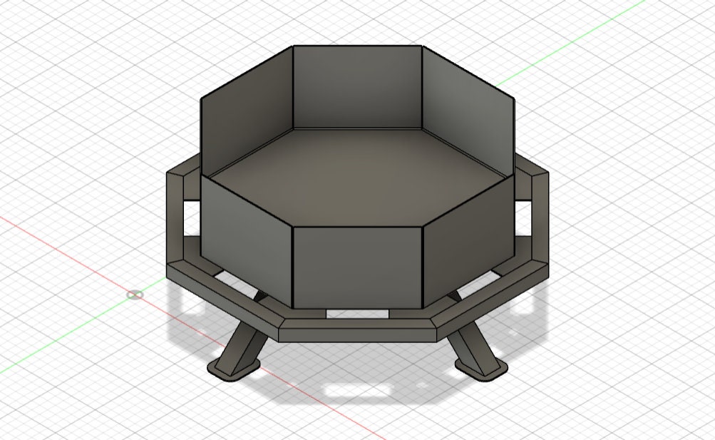 Octagon Fire Pit With Ring DXF & Blueprints - Etsy