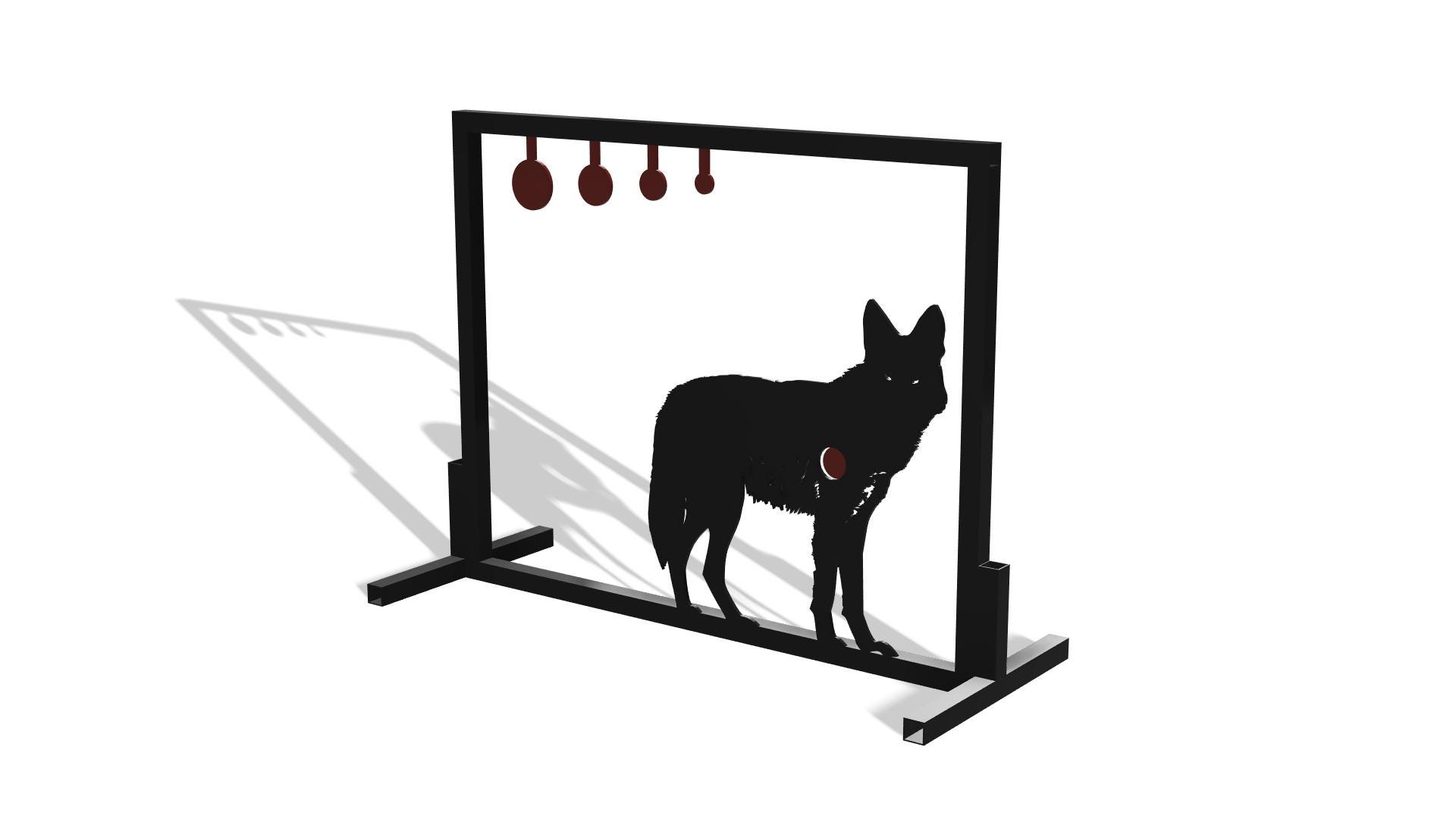 Coyote Shooting Target DXF & Blueprints - Etsy