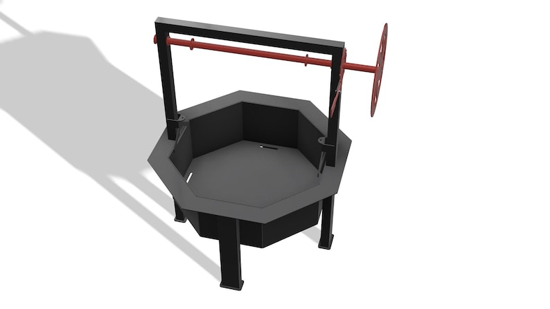 Fire Pit Santa Maria Grill DXF & Blueprints - Etsy