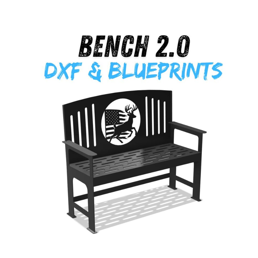 Bench 2.0 DXF & Blueprints - Etsy