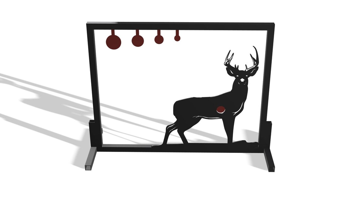 Deer Shooting Target DXF & Blueprints - Etsy