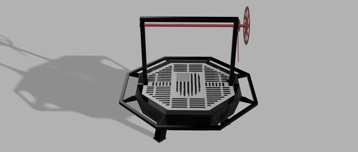 Octagon Santa Maria Grill DXF & Blueprints - Etsy