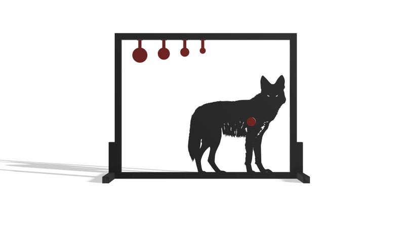 Coyote Shooting Target DXF & Blueprints - Etsy