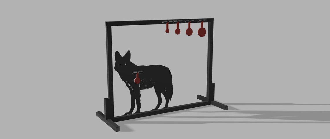 Coyote Shooting Target DXF & Blueprints - Etsy