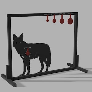 Coyote Shooting Target DXF & Blueprints - Etsy