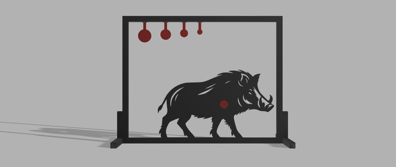 Hog Shooting Target DXF & Blueprints - Etsy