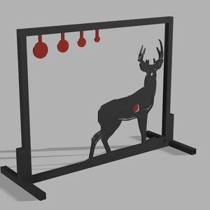 Deer Shooting Target DXF & Blueprints - Etsy