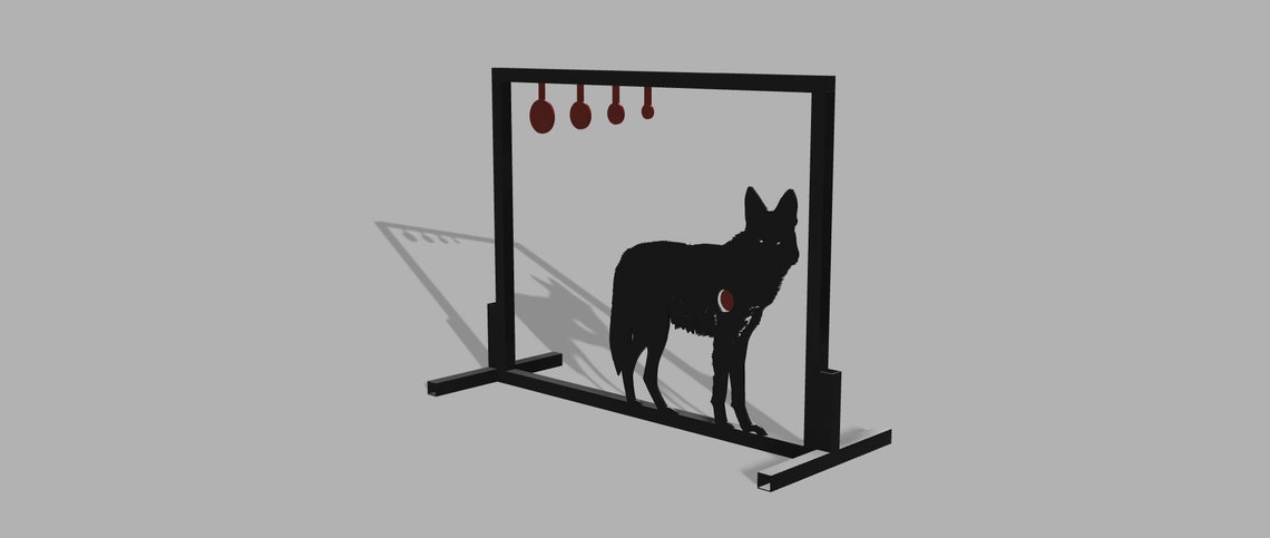 Coyote Shooting Target DXF & Blueprints - Etsy