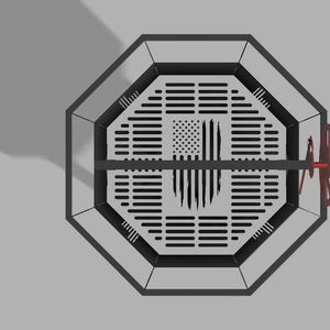 Octagon Santa Maria Grill DXF & Blueprints - Etsy