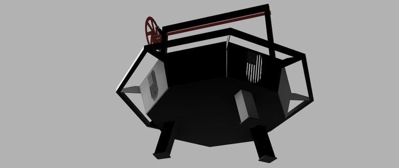 Octagon Santa Maria Grill DXF & Blueprints - Etsy