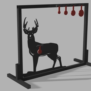 Deer Shooting Target DXF & Blueprints - Etsy