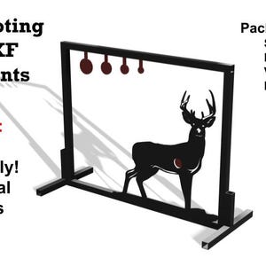 Deer Shooting Target DXF & Blueprints - Etsy