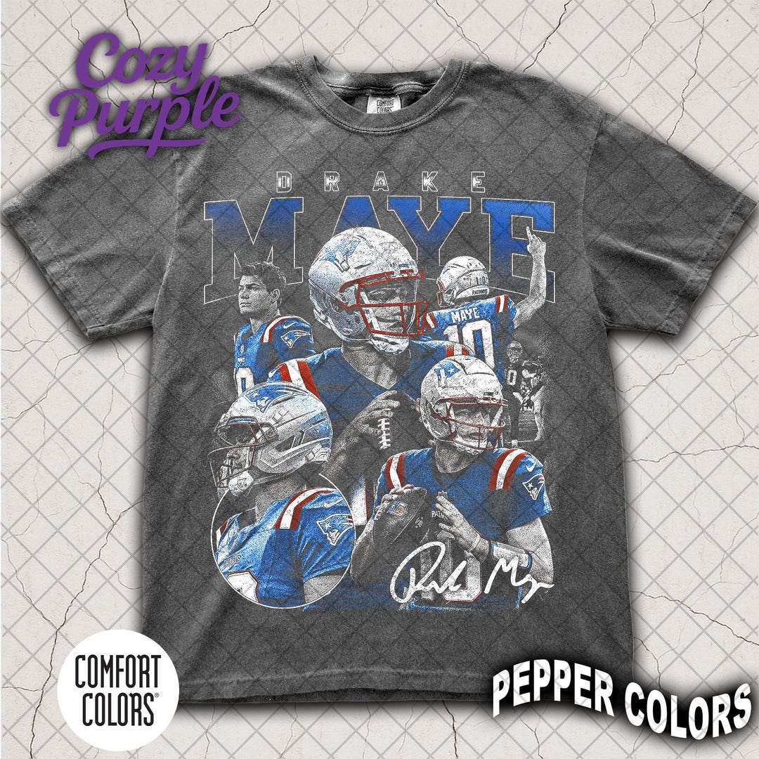 Limited Comfort Colors Drake Maye Shirt, Vintage T-shirt, Gift for ...