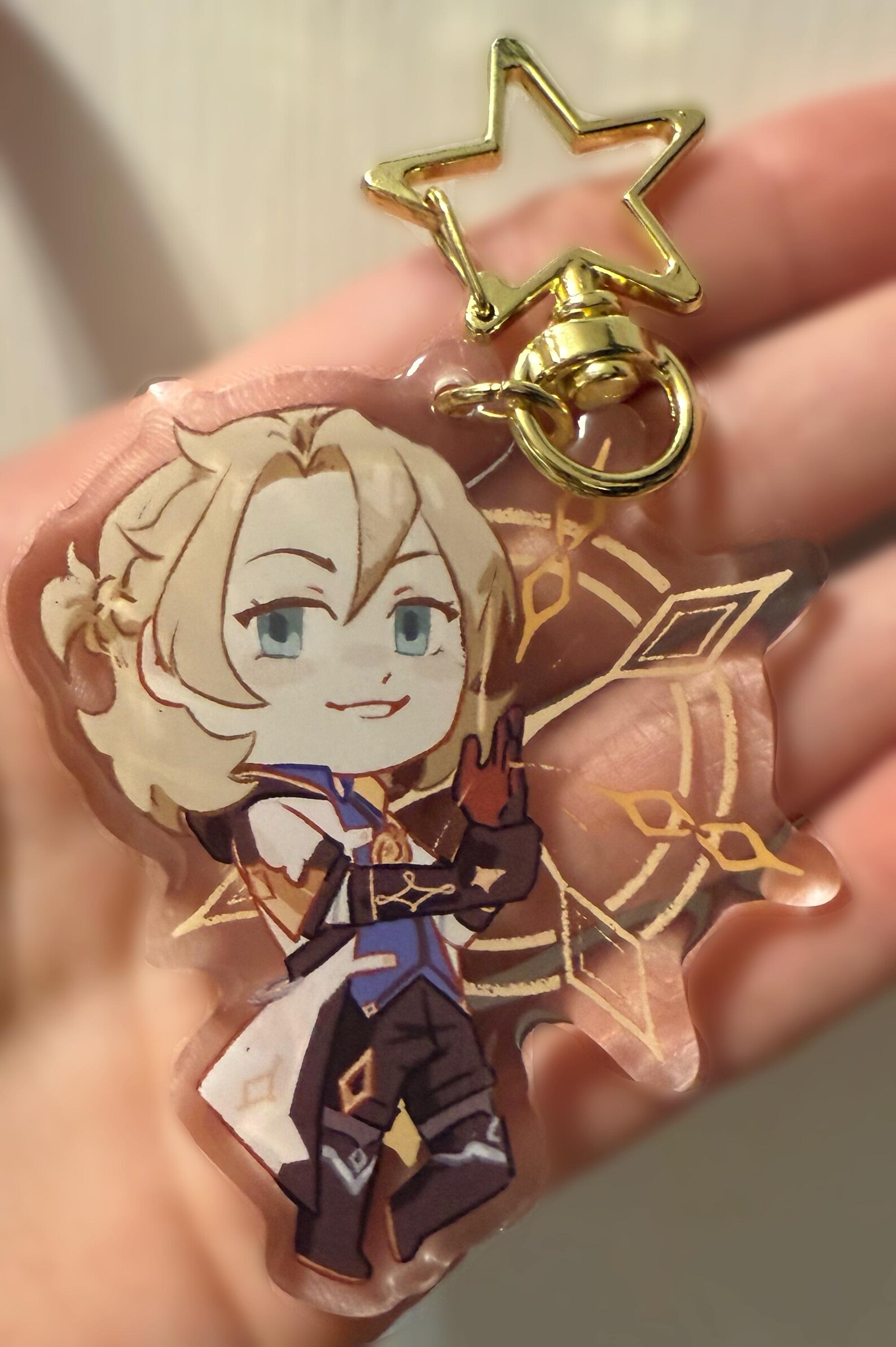Genshin Impact Epoxy Keychains - Lumine, Albedo, Xiao, Durin and ...