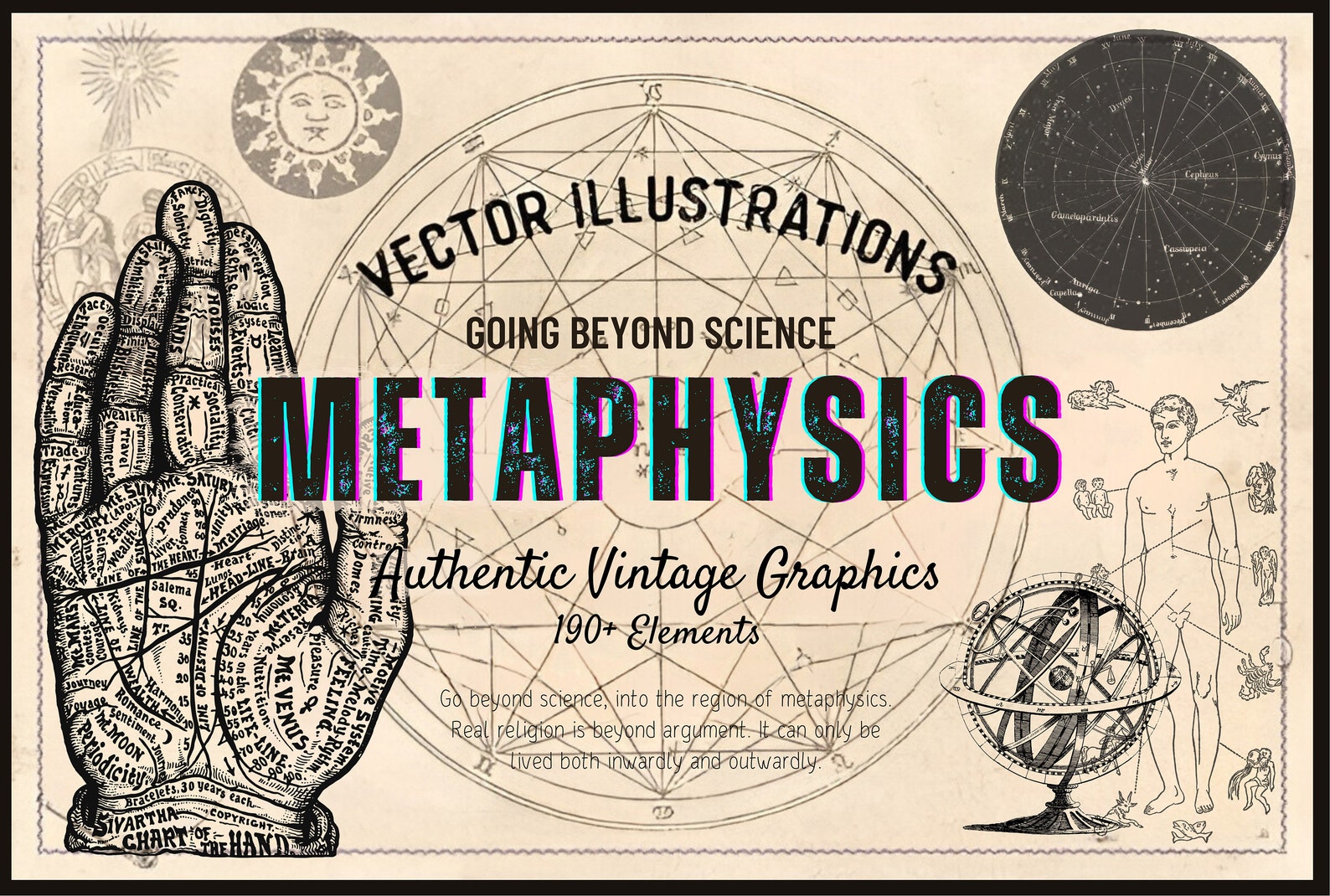 Metaphysics 190+ Vector Illustrations, Authentic Vintage Graphics ...