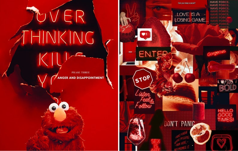 Metamorphosis *six Stages of Grief Collage Pack, 220clipart Bundle ...