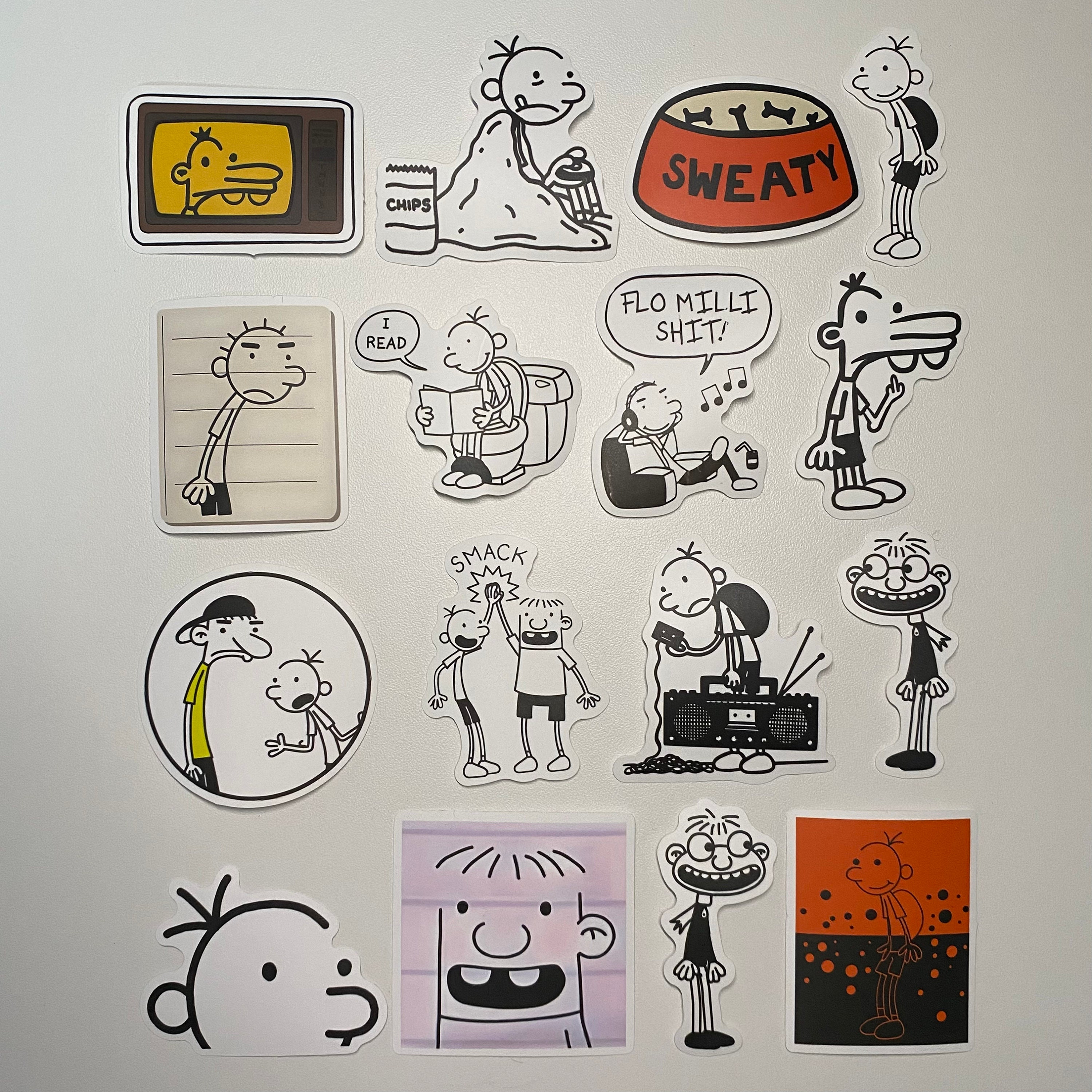 50 Diary of a Wimpy Kid Stickers/greg Heffley - Etsy