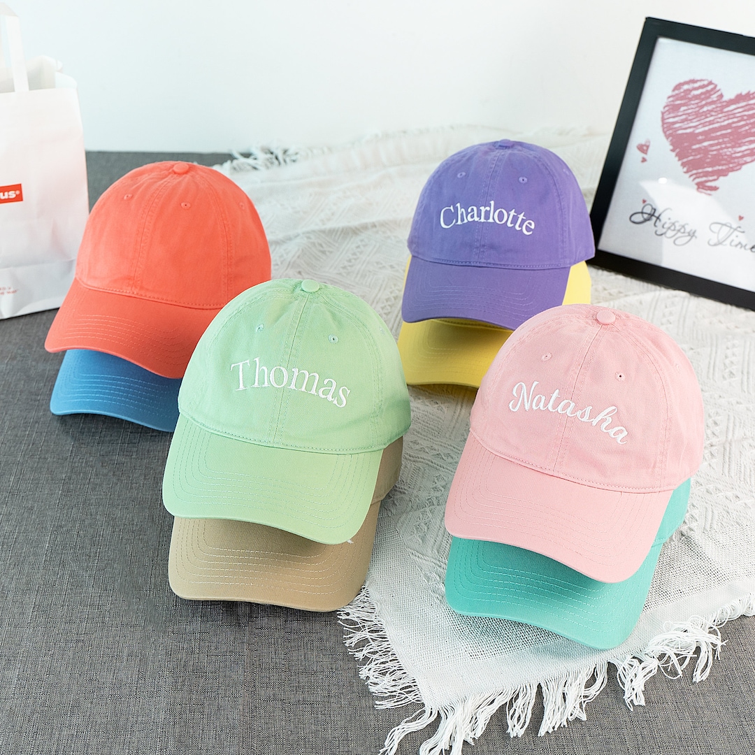 Custom Girls Baseball Hat Ladies' Monogram Baseball Cap Embroidered ...