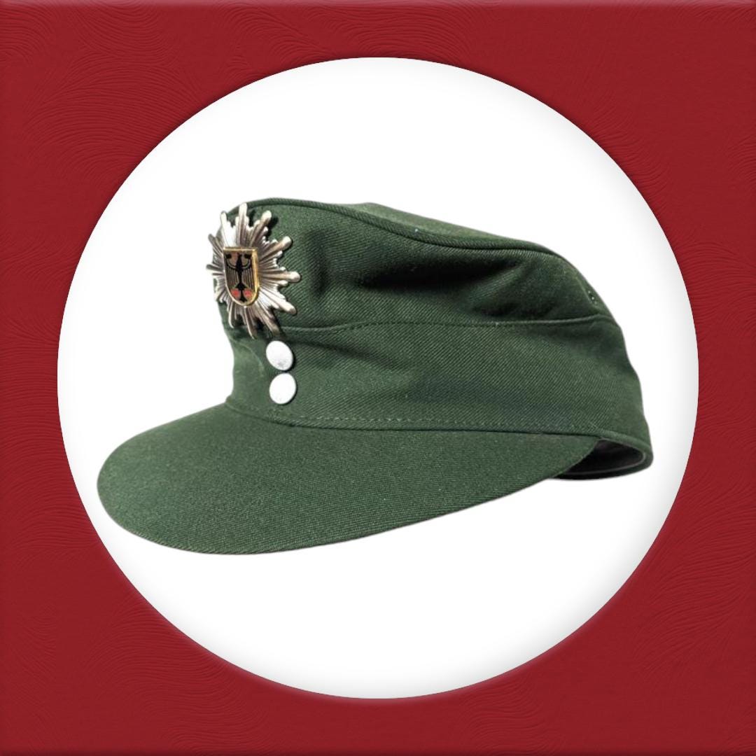 Vintage Field Cap Mens of German Police Germany Bundespolizei 57 Cm 7 1 ...