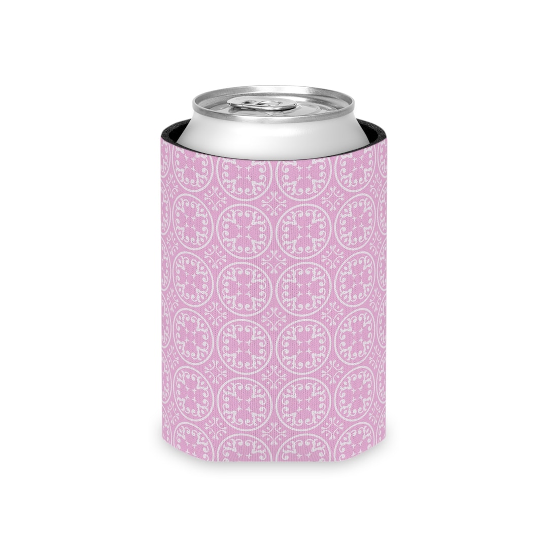 Can Cooler, Koozies, Can Pink Pattern Design Drink Holder, Drink Can ...