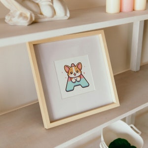 Cute Corgi Alphabet Clipart, Transparent PNG, Nursery Clipart, Free ...