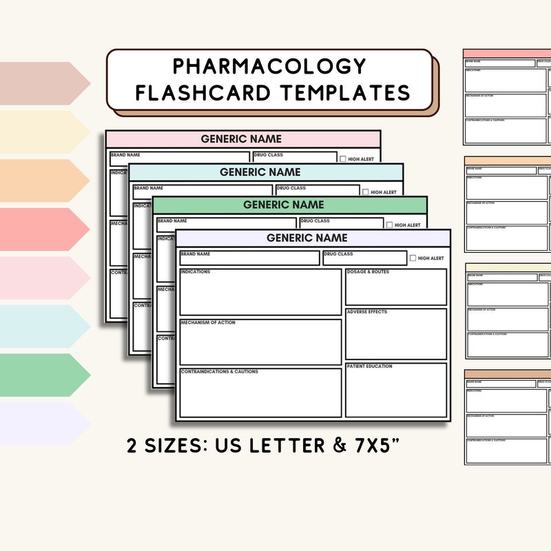 Nurse Flash Cards Digital - Etsy