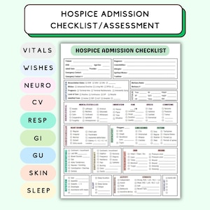 Hospice Admission Checklist for Nurse Hospice Assessment Checklist for Nurse Hospice Admission ...