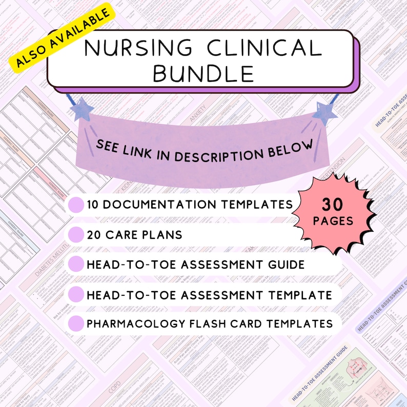 Nursing Documentation Template for Nursing Student Documentation Guide ...