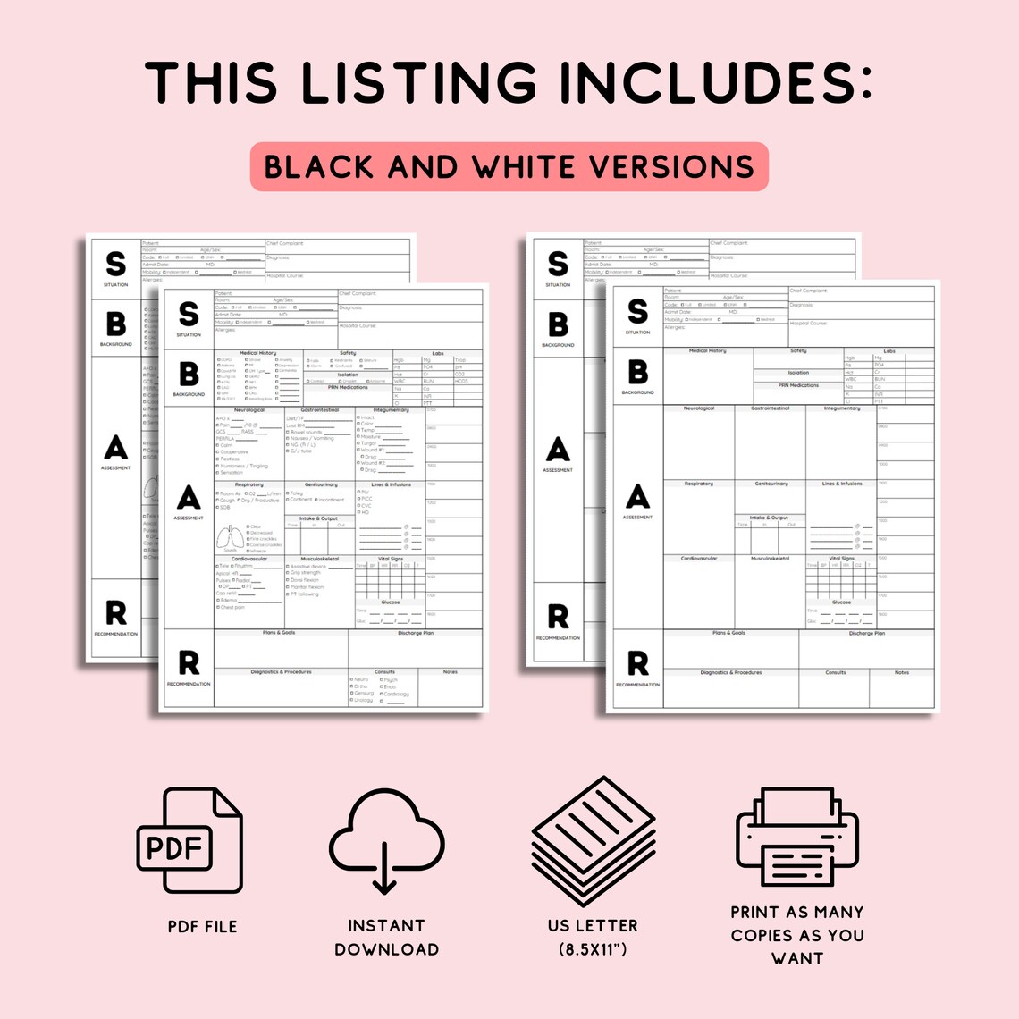 SBAR Nurse Report Sheet for Nursing Student Med Surg SBAR Report Sheet ...