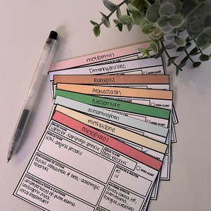 Pharmacology Flashcard Template for Nursing Student Drug Flashcard ...