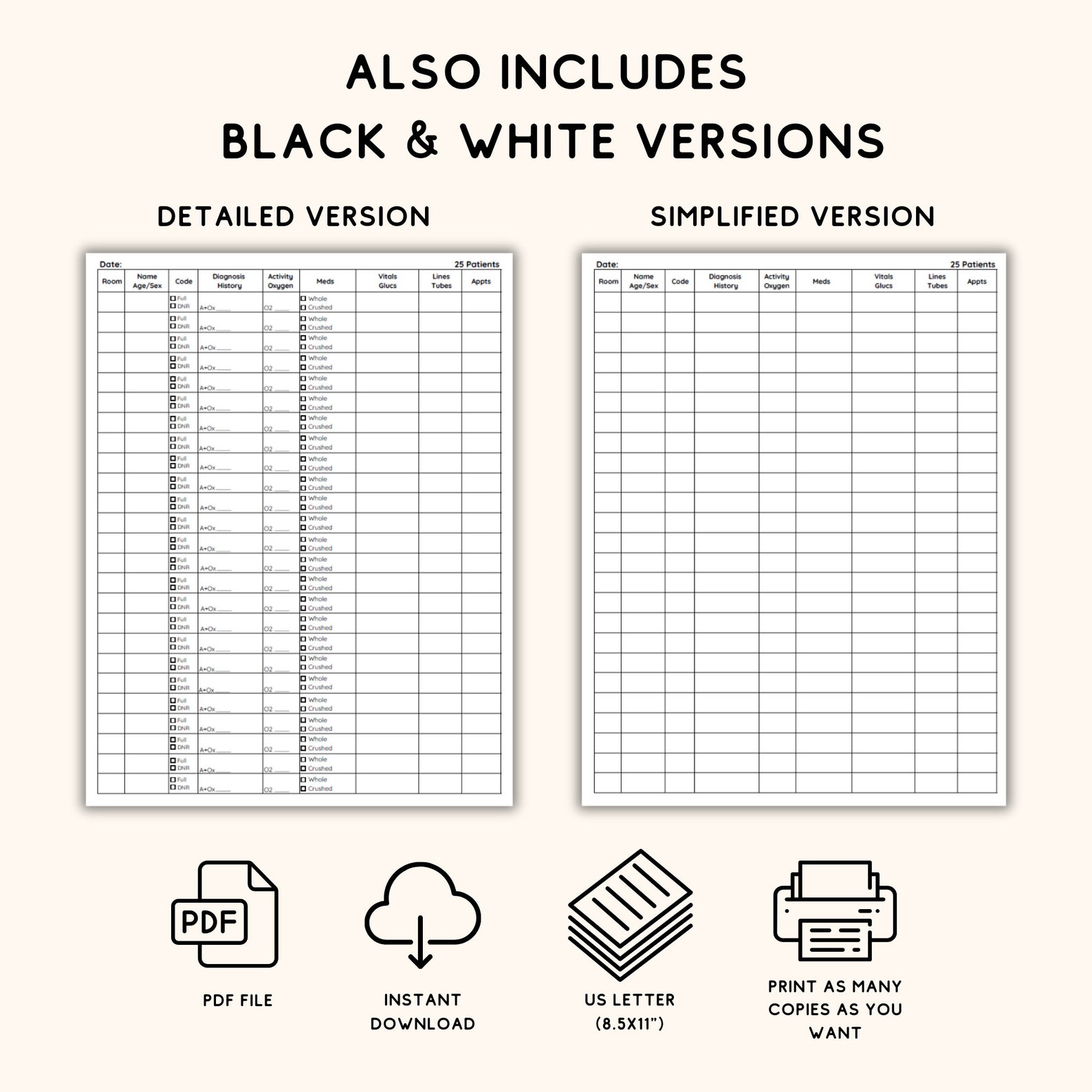 Long Term Care Patient Report Sheet for LTC 25 Patient LTC Report Sheet for Nurse LTC Patient ...