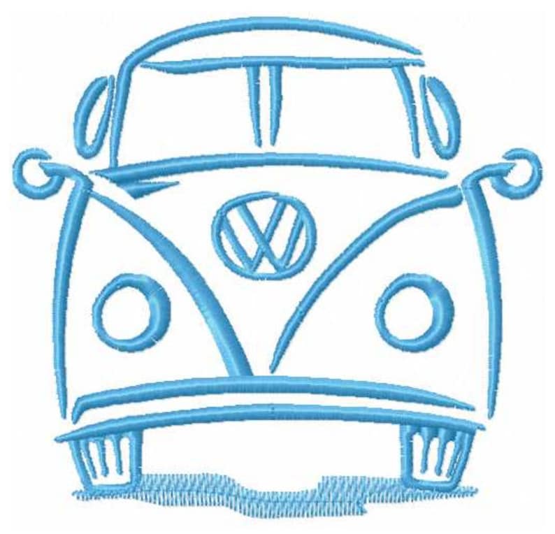 VW Volkswagen Machine Embroidery Design / VW Volkswagen Bus Embroidery ...