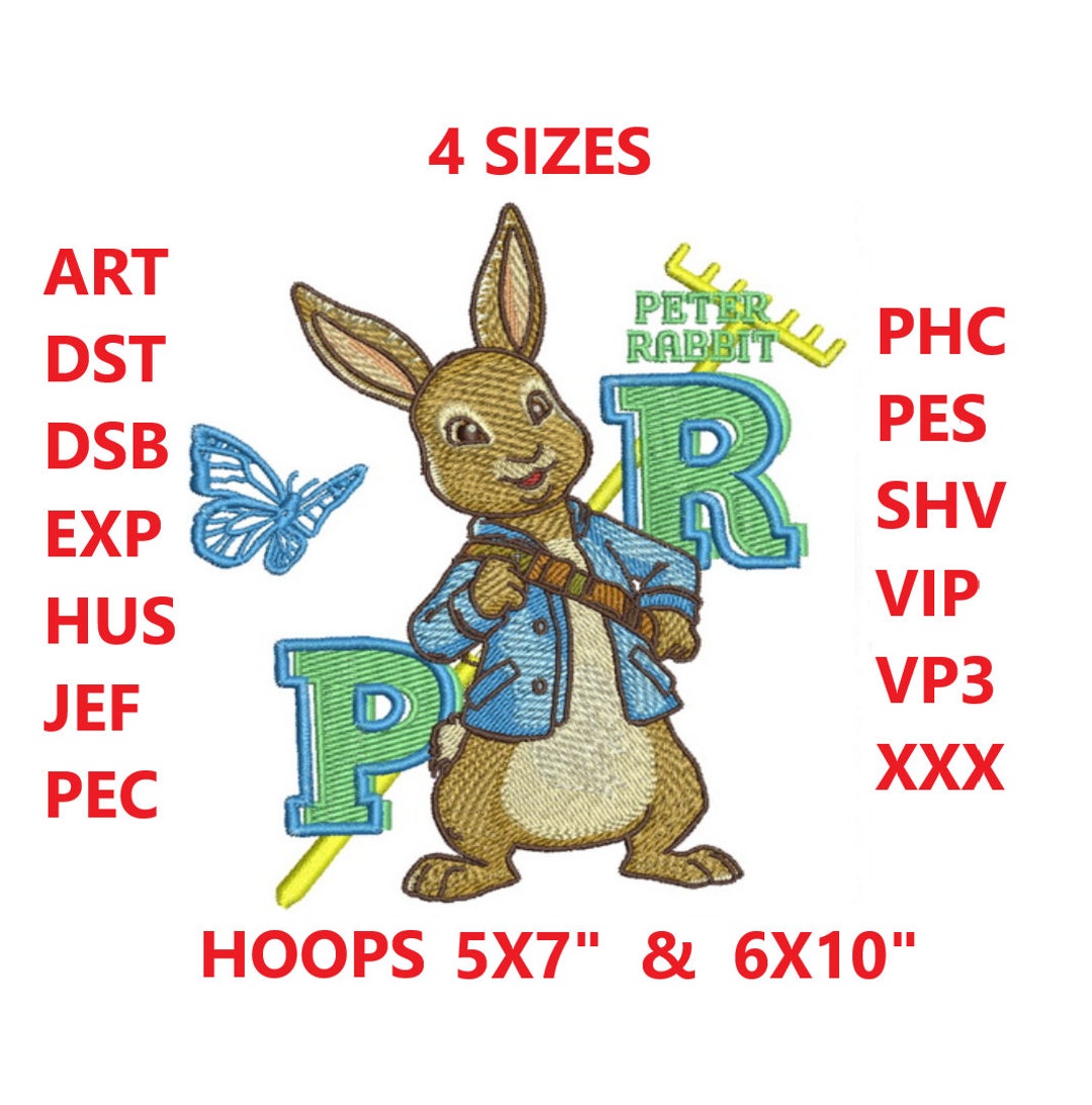 Peter Rabbit Machine Embroidery Design / Beatrix Potter Embroidery ...