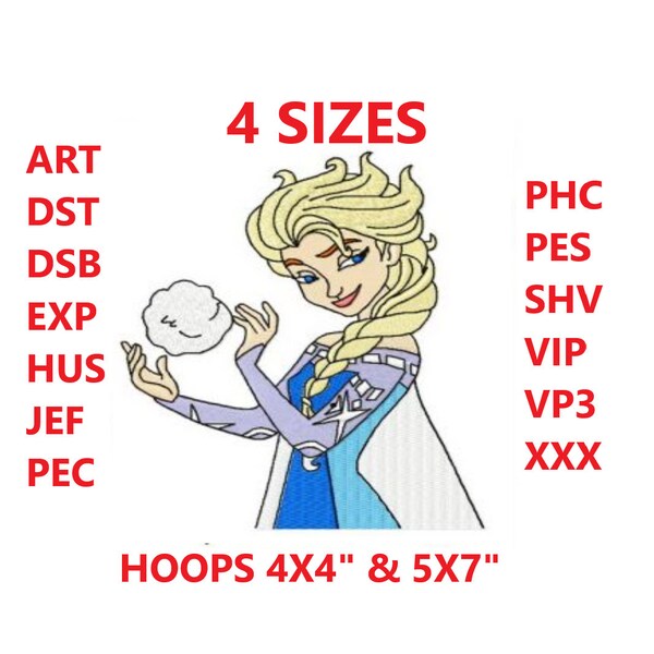 Elsa Applique Design - Etsy