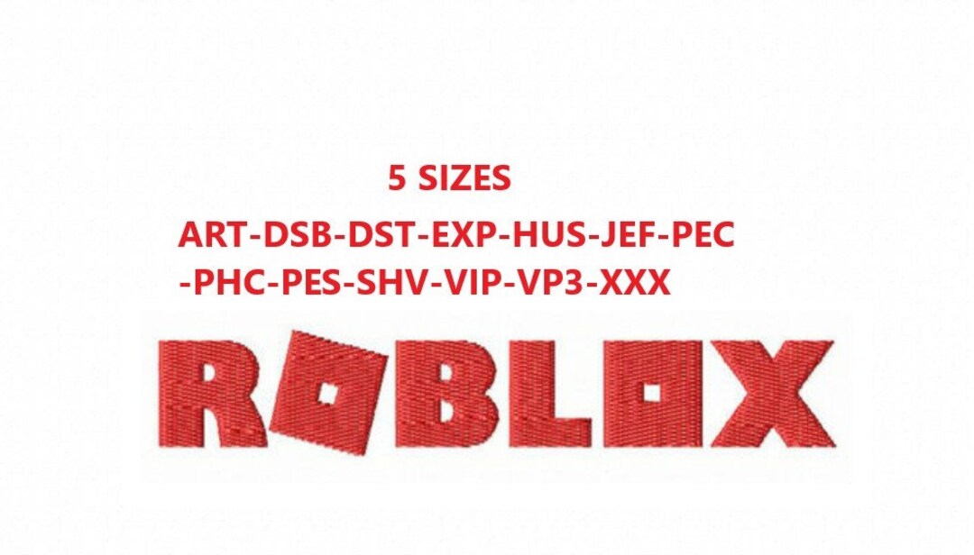 Roblox Machine Embroidery Design / Roblox Embroidery Pattern / 5 Sizes ...